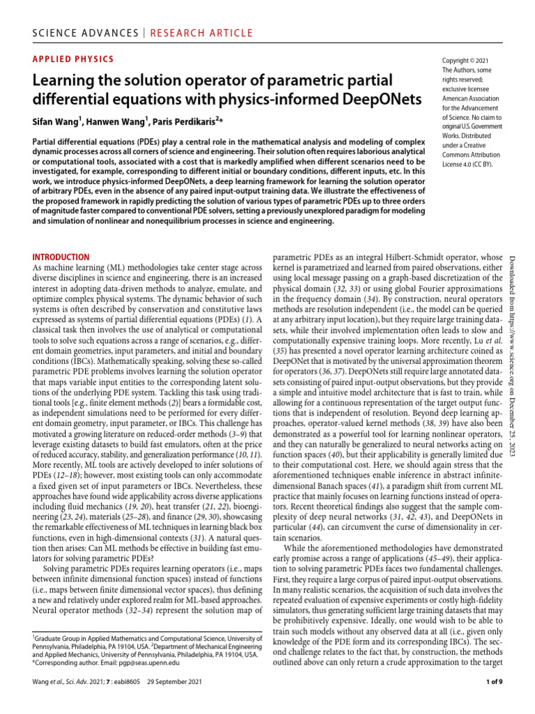 Sciadv Abi8605 | PDF | Partial Differential Equation | Equations