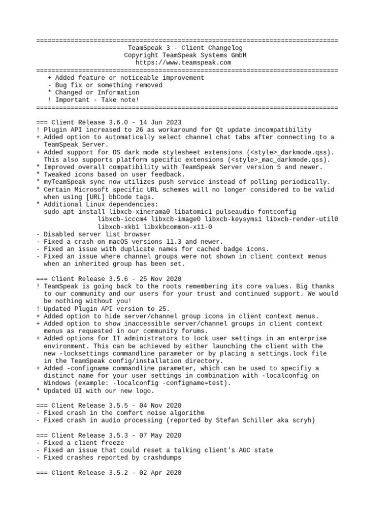 Changelog | PDF | Internet Protocol Based Network Software | Computing Platforms