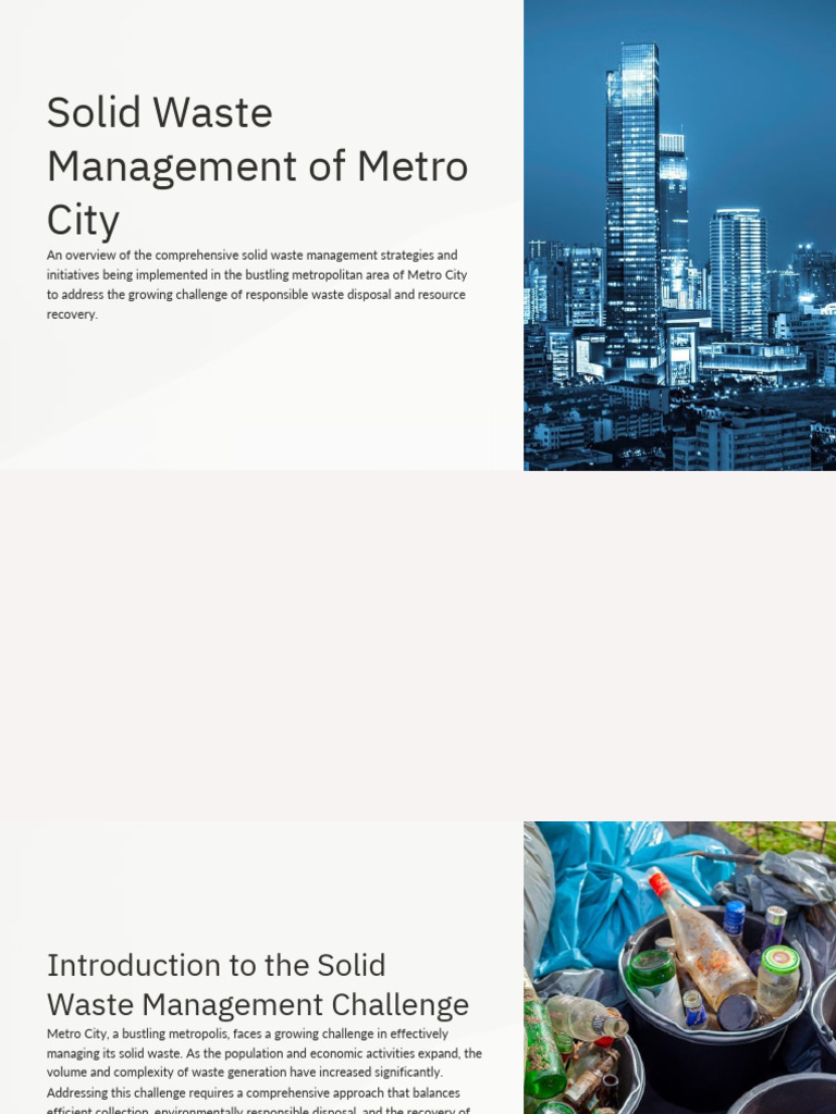 Metro City's Waste Management Plan | PDF | Waste Management | Waste