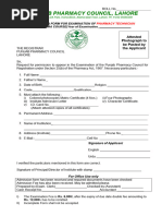 Application For Registration of Pharmacist, Enrolment of Pharmaceutical ...