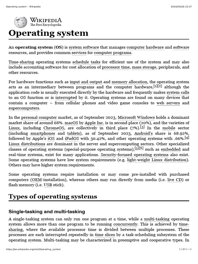 Operating Systemgjso Rjs | PDF | Operating System | Berkeley Software Distribution