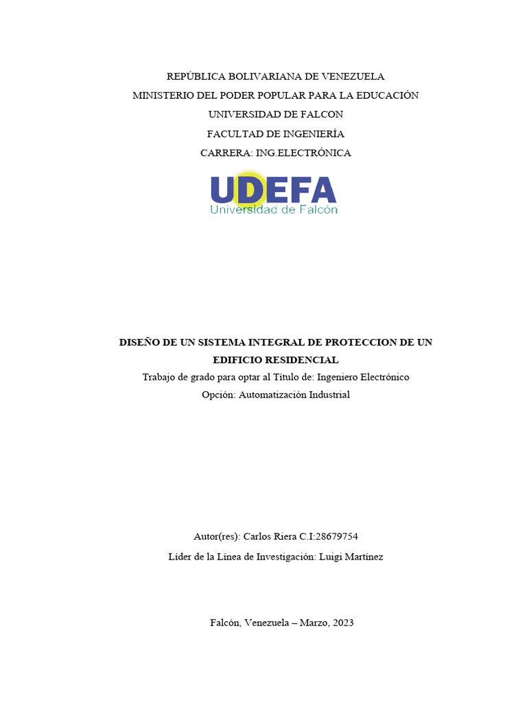 Fase II - Trabajo de Grado Carlos Riera V-28679754 | PDF | Electrónica ...