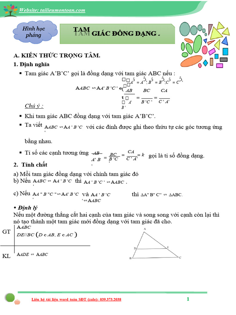 Tam Giác Đ NG D NG | PDF