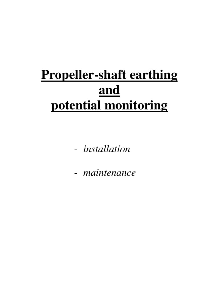 Ship Shaft Earthing | Download Free PDF | Mechanical Engineering ...