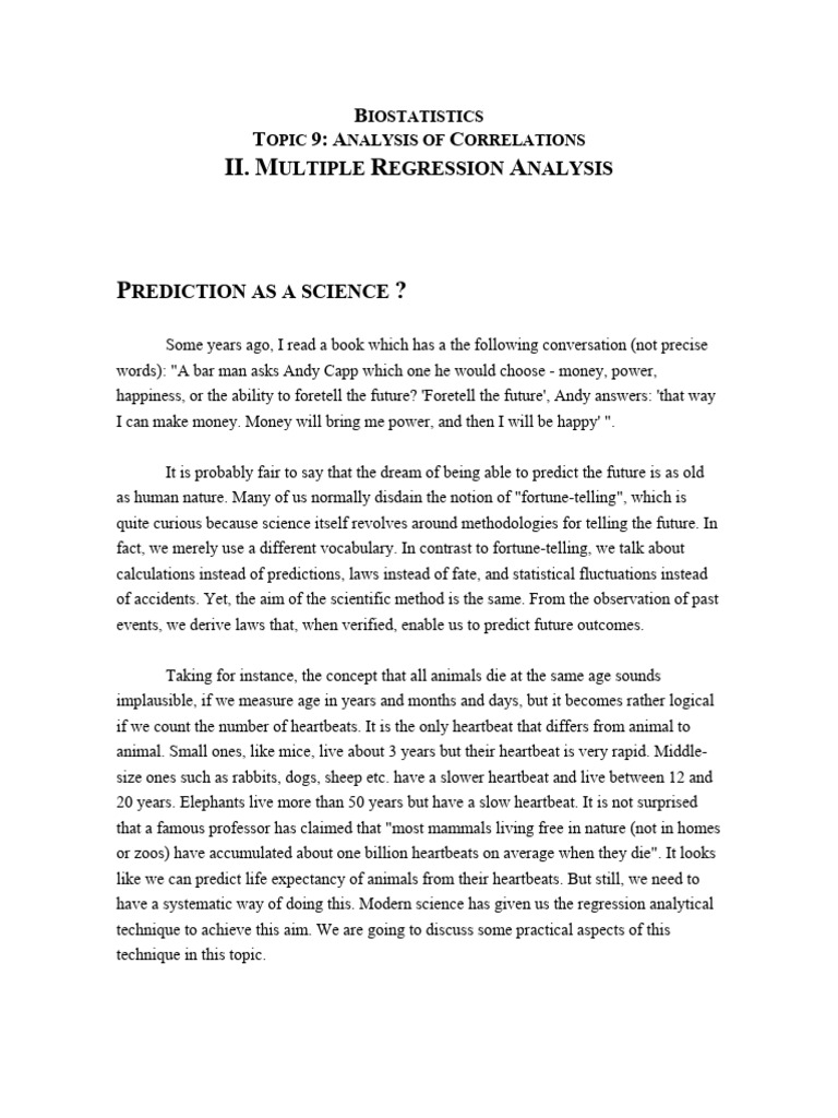Topic09. Multiple Regression | PDF | Errors And Residuals | Ordinary Least Squares