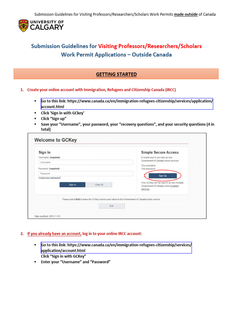 2019 Submission Guidelines For WP Application Outside Canada For ...