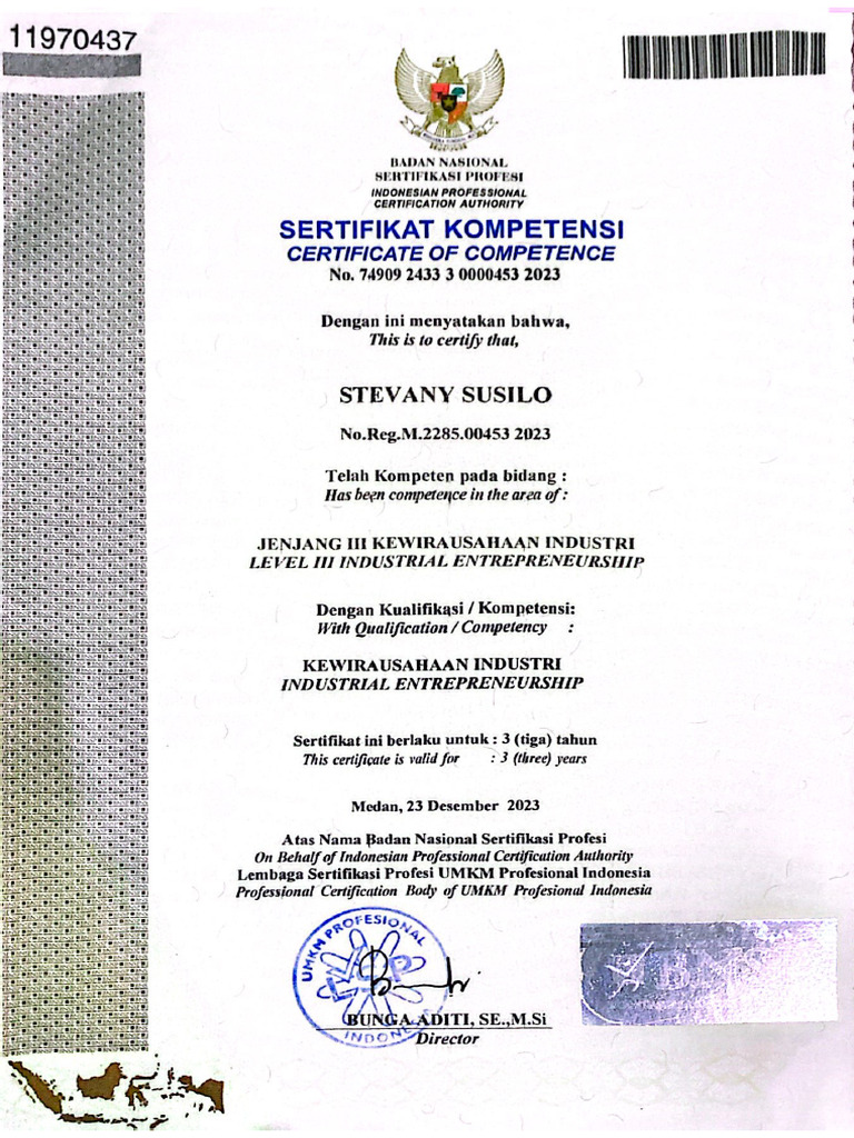 Stevany Susilo 211010233 | PDF