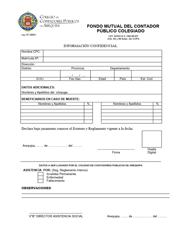 3 Informacion Confidencial Fondo Mutual | PDF | Organización mutua