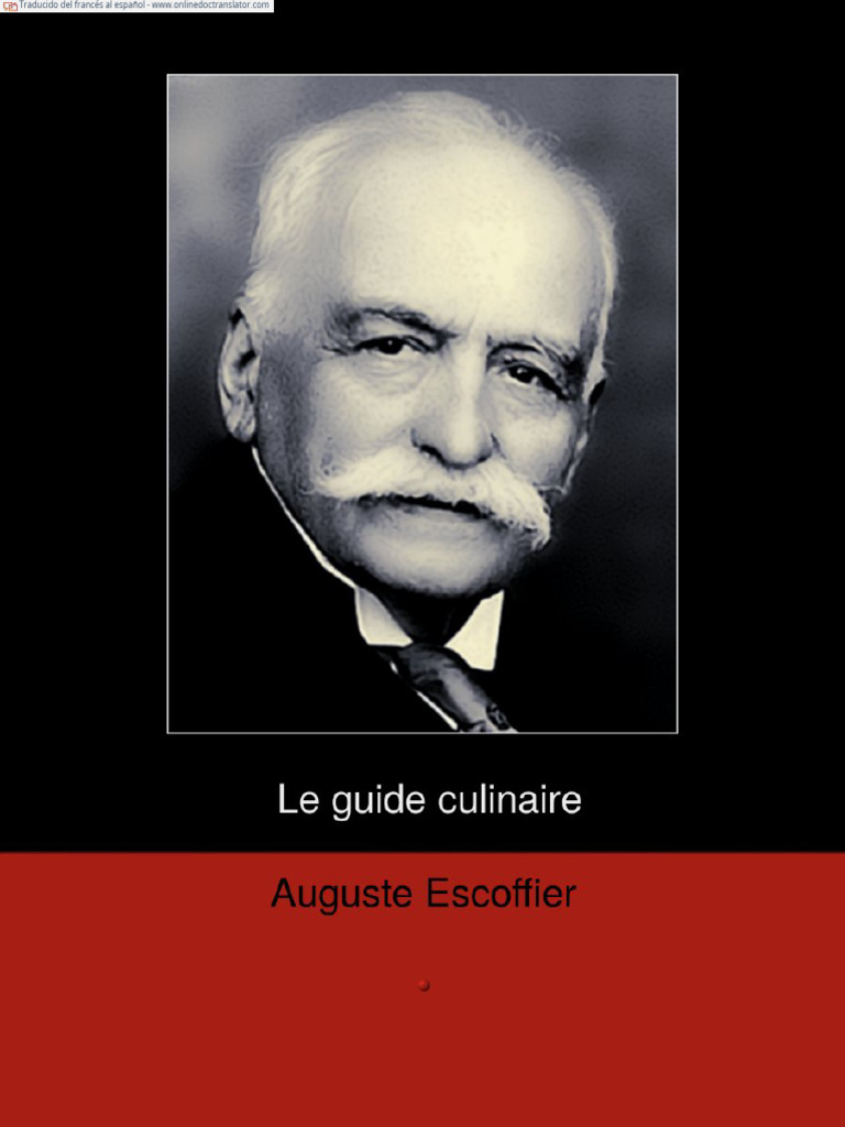 Le Guide Culinaire (Español) - Georges Auguste Escoffier | Descargar ...