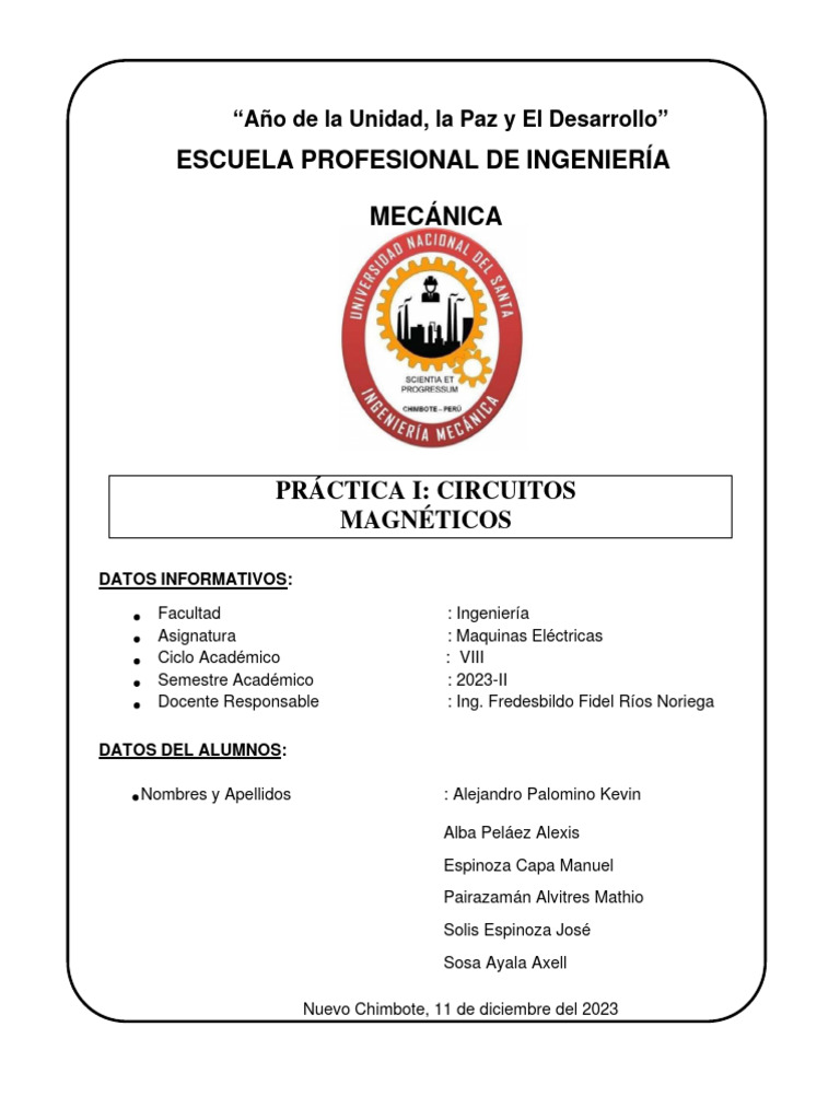 Practica I | PDF | Campo magnético | Imán