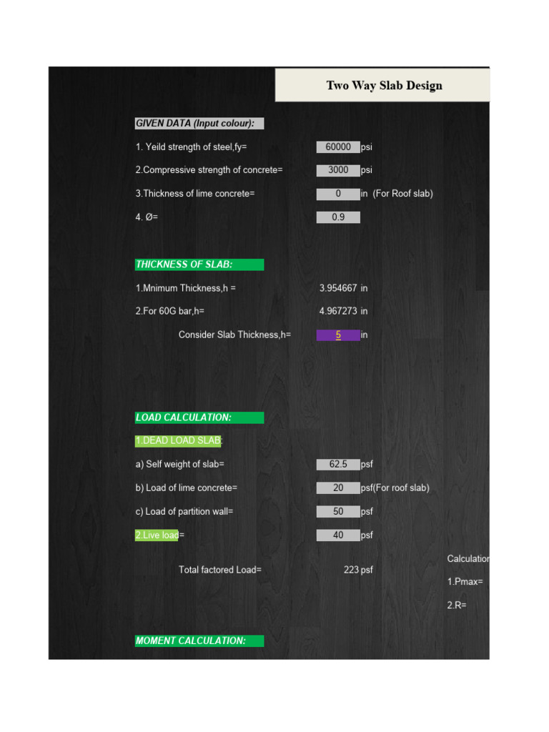 2-way slab design to aci trial version) | PDF | Civil Engineering ...