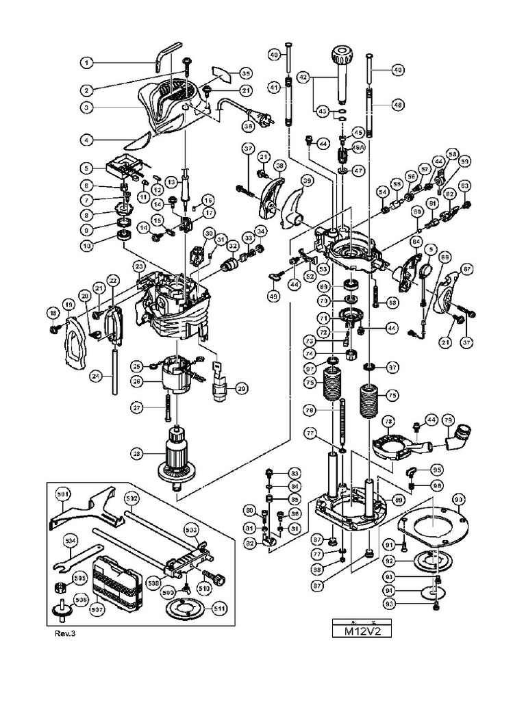 Hitachi M12V2 M12V2 Illustrations | PDF