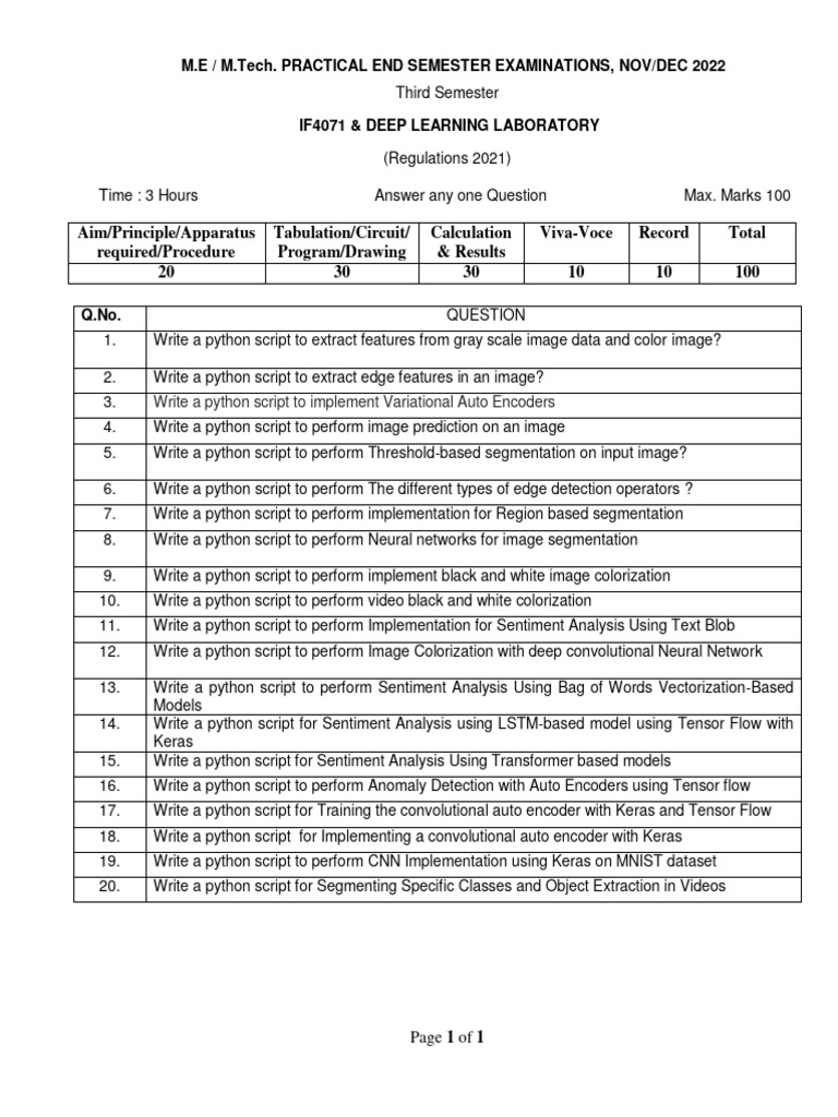 IF4071 Deep Learning Lab Exam Guide | PDF | Image Segmentation | Deep ...