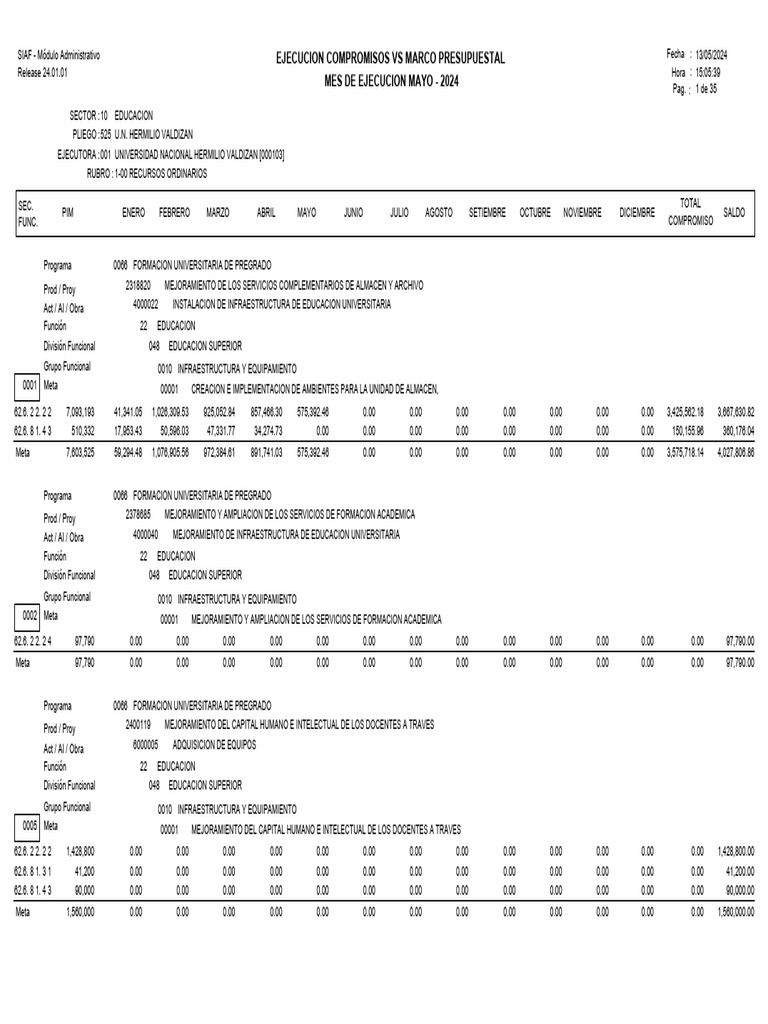 Adm 16 Ejecucion Marco - FRX | Descargar gratis PDF | Educación más alta