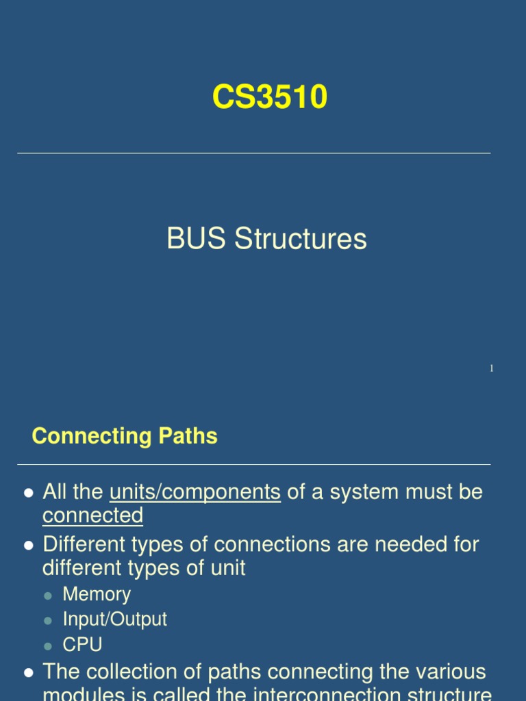 Bus Structure | PDF | Input/Output | Central Processing Unit