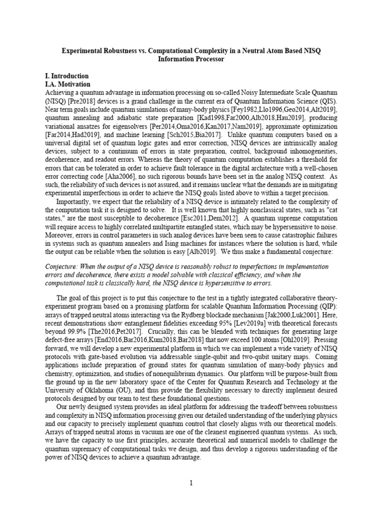 Project Narrative AFOSR for Distribution | PDF | Quantum Computing | Laser