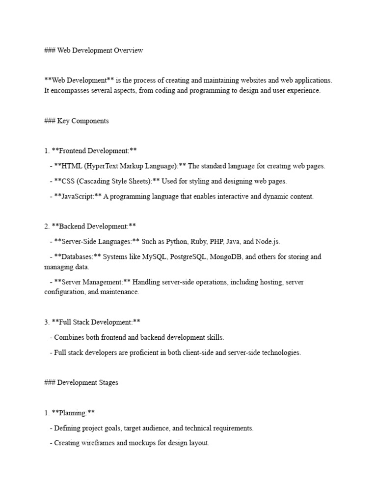 Web Development | PDF | Web Development | Dynamic Web Page