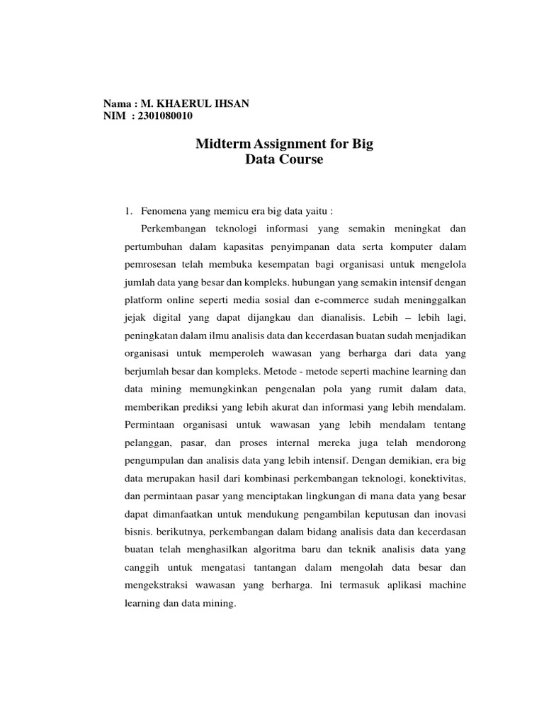 M. Khaerul Ihsan (Uts Big Data) | PDF
