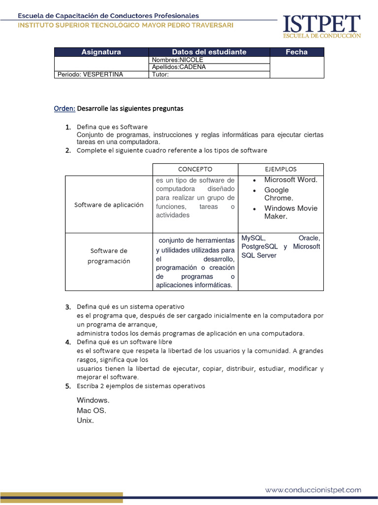Tipos de Software y Ejemplos | PDF