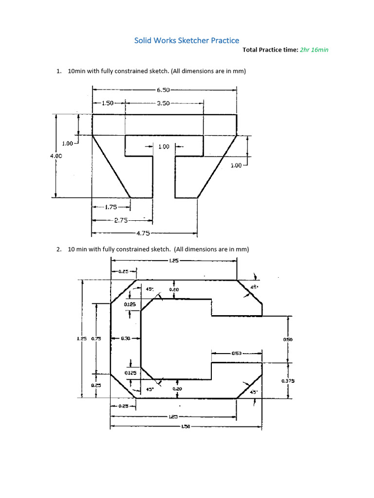 Sketcher Practice | PDF
