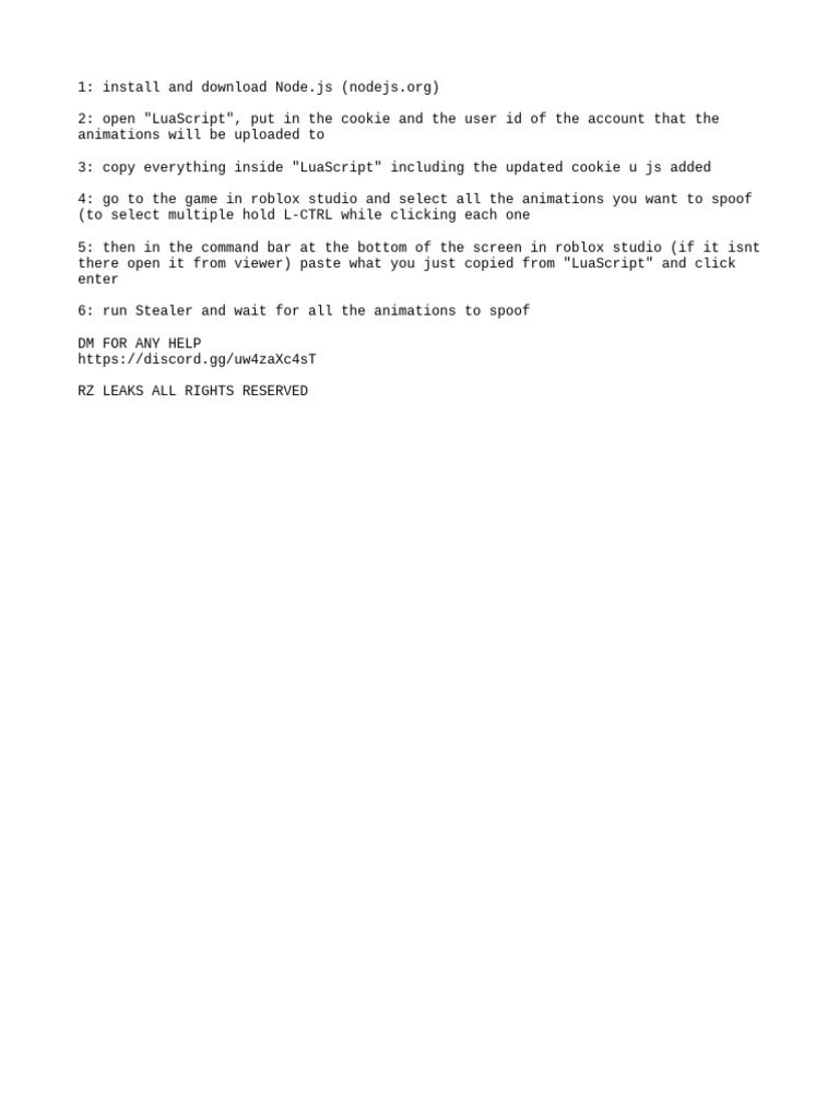 Instructions | PDF