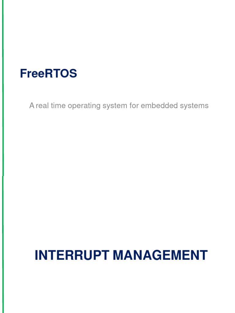 FreeRTOS-InterruptManagement | PDF | Computing | Computer Programming