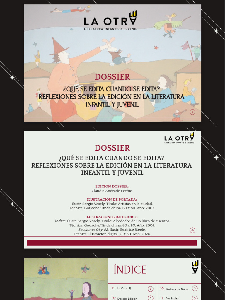 Dossier de La Otra LIJ | PDF | Publicación | Literatura infantil