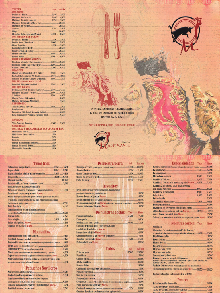 Carta Taberna Maestrante | PDF