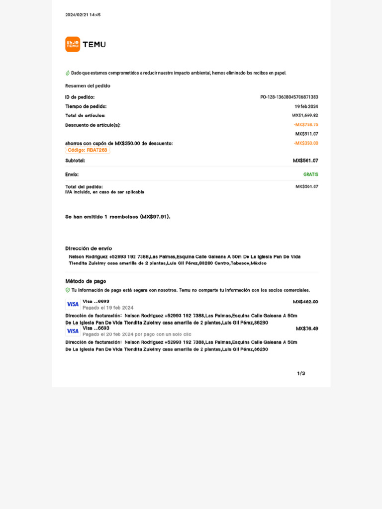 Temu Web Document | PDF