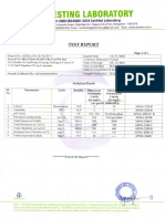 Drinking Water Test Report | PDF | Bacteria | Chemical Compounds