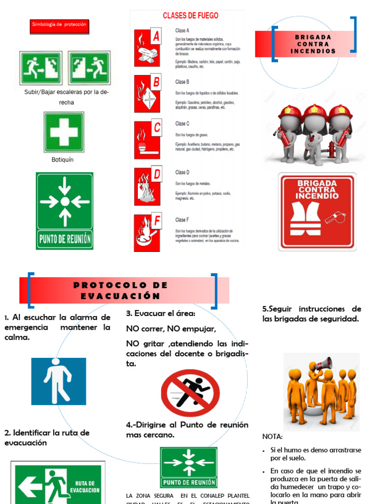 Folleto Protocolo Evacuación Conalep | PDF