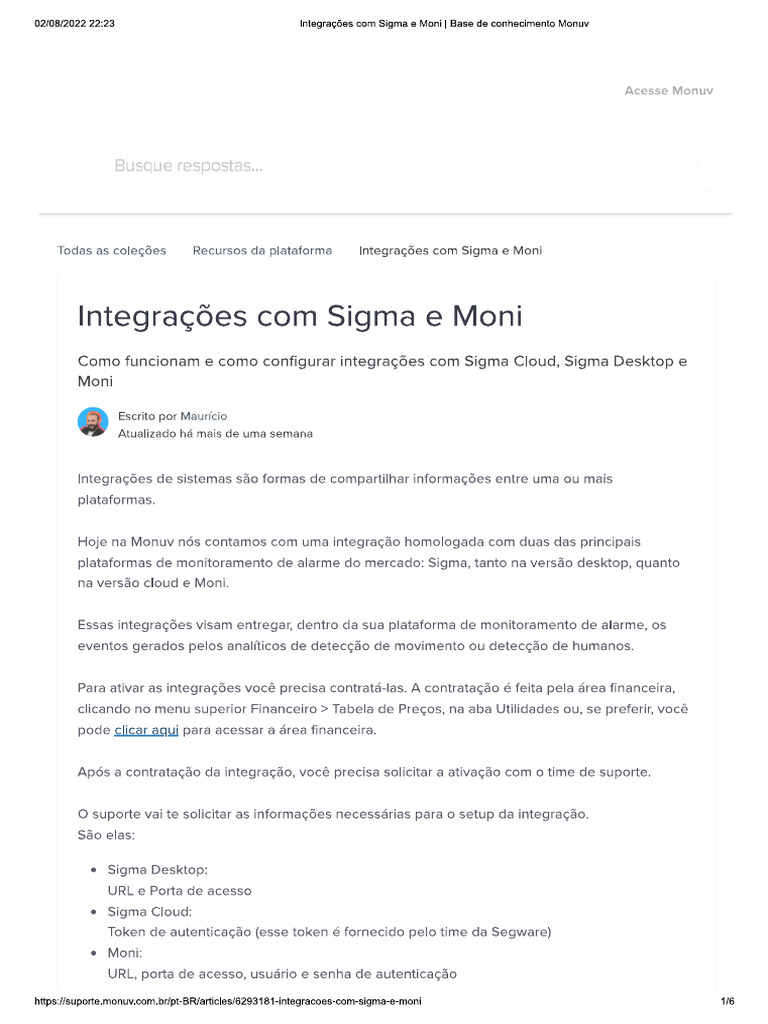 Sigma e Moni | PDF