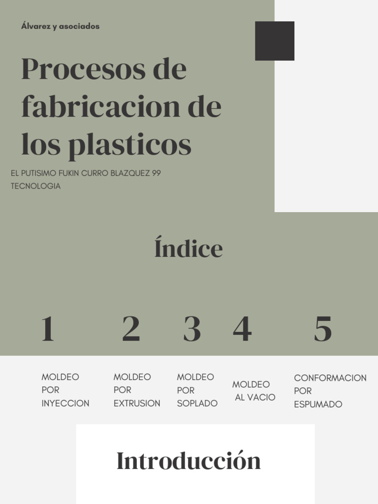 Procesos de Fabricacion de Los Plasticos | Descargar gratis PDF | El plastico | Extrusión