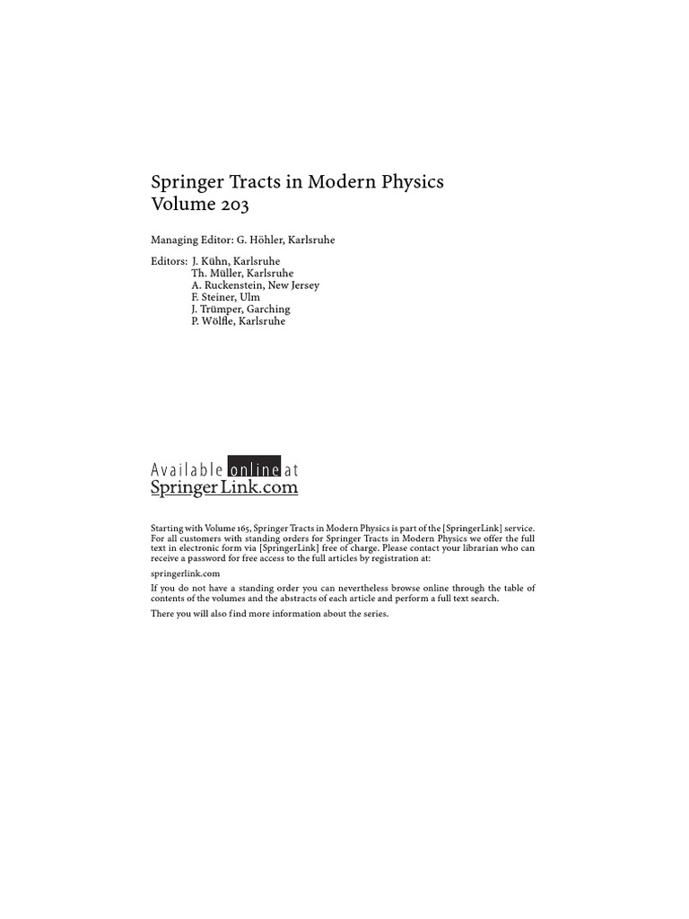 Effective Field Theories in Flavour Physics | PDF | Standard Model ...