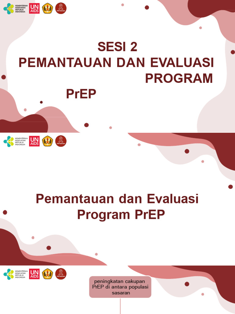 Sesi 2 Pemantauan Dan Evaluasi Program PrEP | PDF