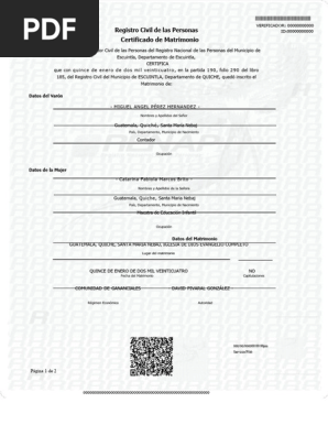 Formularios En Blanco Para Certificados De Matrimonio Free Certificate