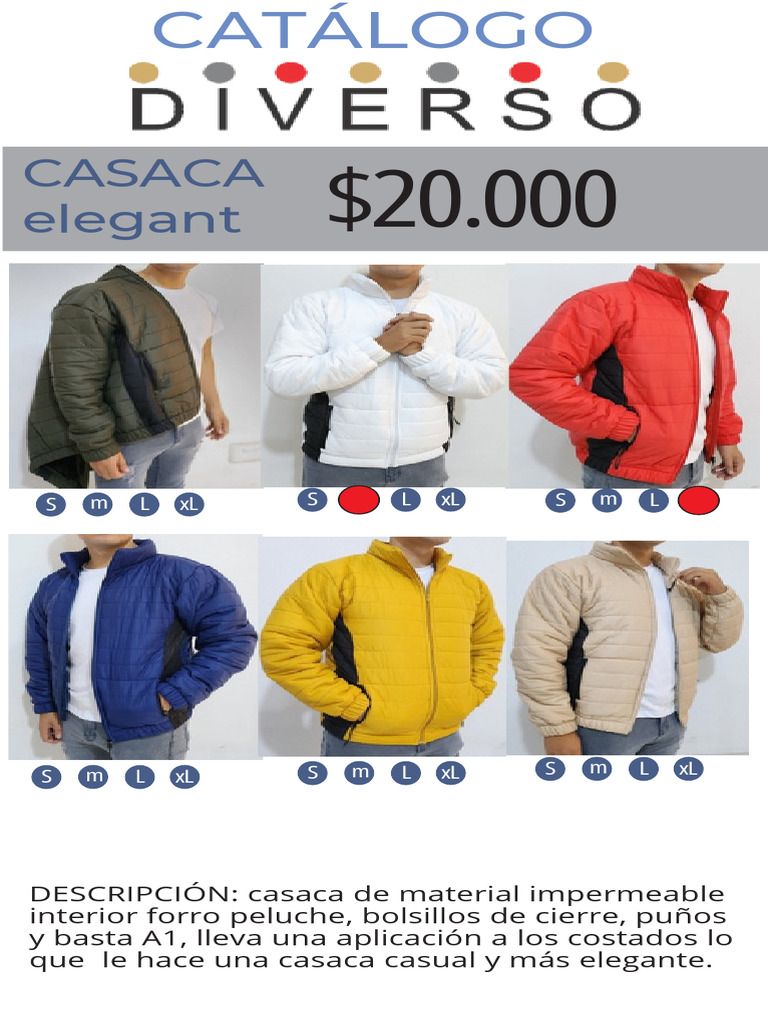 Catálogo de Casacas y Chalecos 2023 | PDF