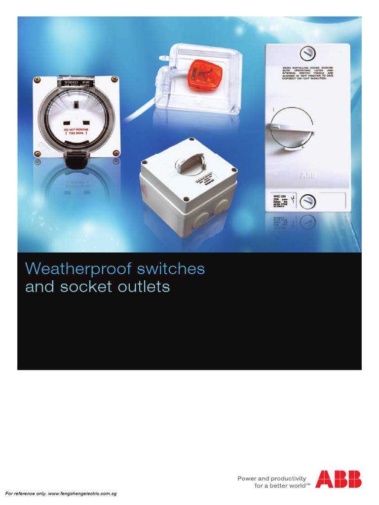 ABB Weatherproof Switch and Outlets | PDF | Ac Power Plugs And Sockets ...