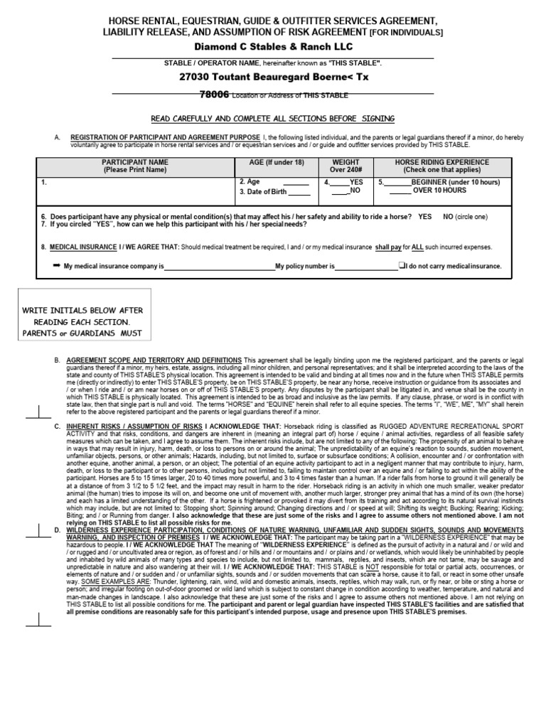 2021 Single-Release Form | PDF | Horses | Equus (Genus)