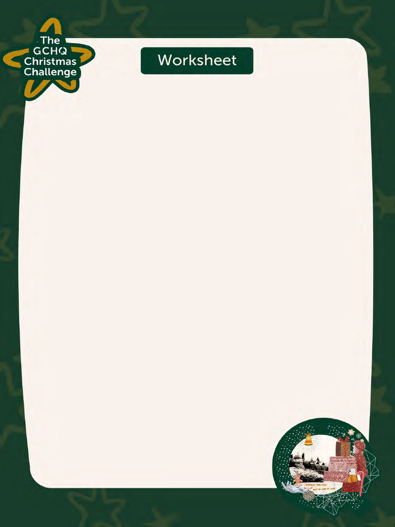 GCHQ Chrismtas Challenge Worksheet | PDF