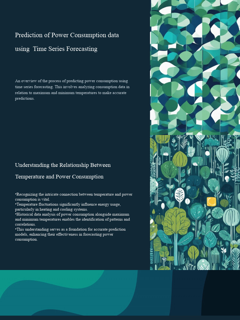 Power Consumption Prediction Using Time Series Pdf Autoregressive