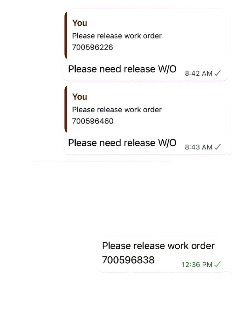 Please Release W.O | PDF