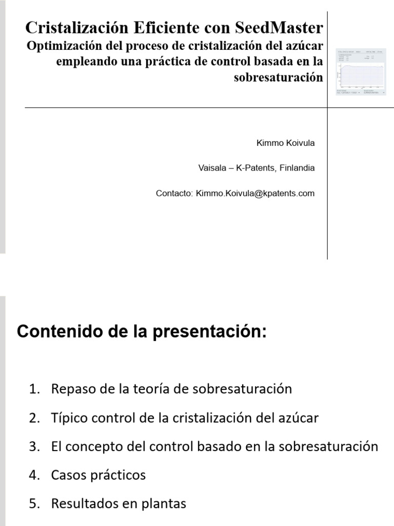 3. SeedMaster-control sobresaturación | PDF | Cristalización | Fases de ...