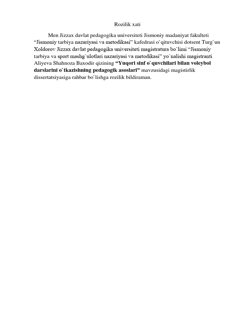 Rozilik Xati Shahnoza | PDF