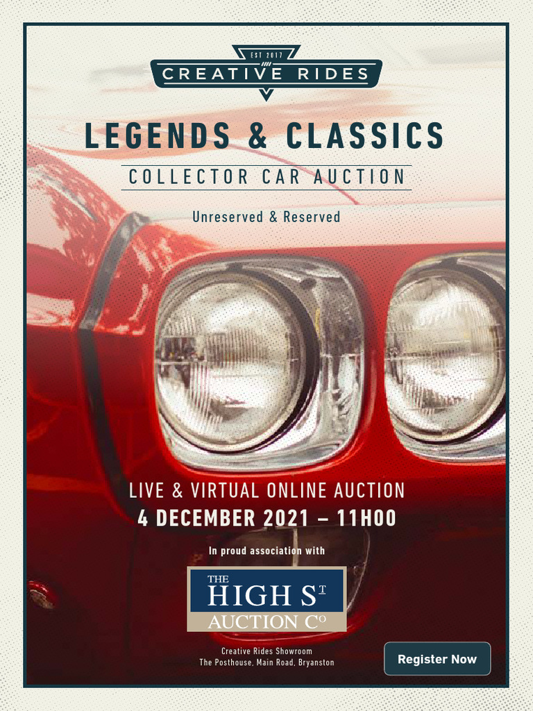 Louis Coetzer HSC - Car - Auction - Brochure4 December - 2021 | PDF ...