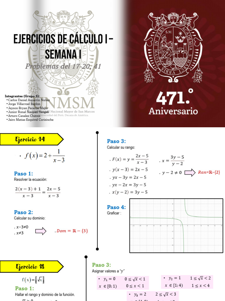 Ejercicios_Cálculo_I | PDF | Física | Fenomeno fisico