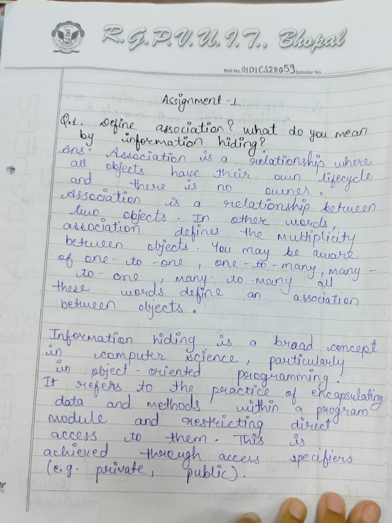 Ooad Assignment | PDF