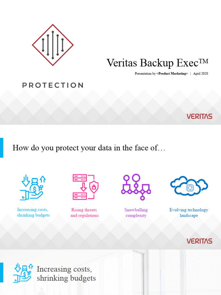 Veritas Backup Exec 21 Enduser Presentation | PDF | Backup | Cloud ...