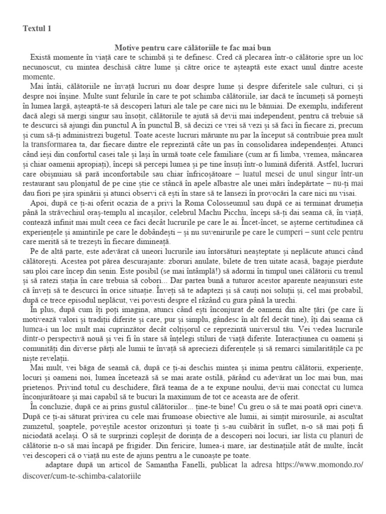 Text Argumentativ | PDF