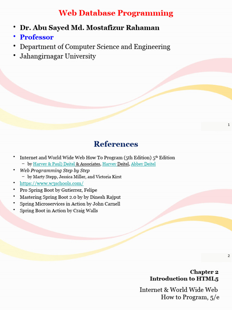 Chap2 HTML I | PDF | Html Element | Hyperlink